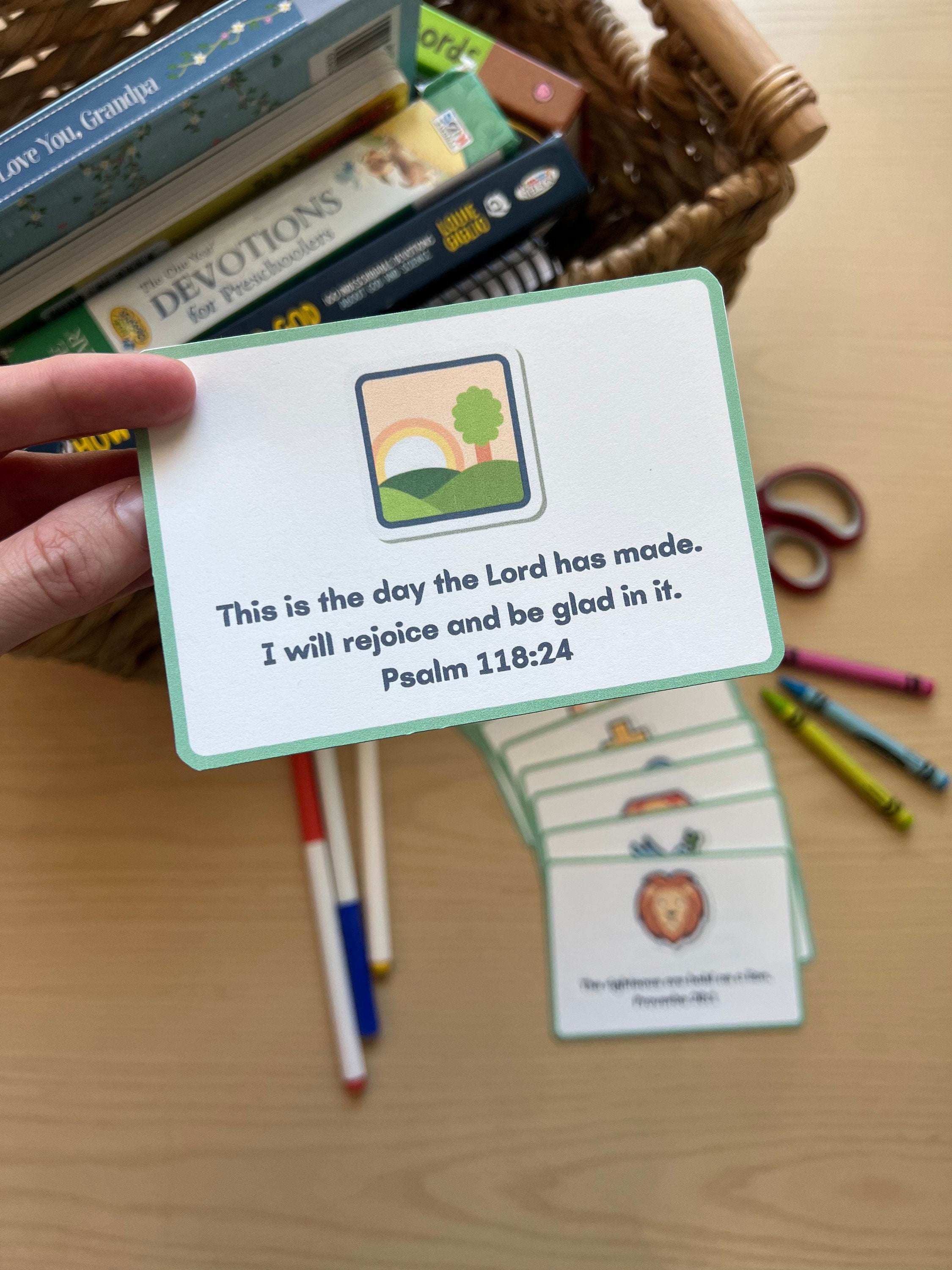 Kids' Scripture Cards | Children's Bible Verse Cards | Kids' Memory ...
