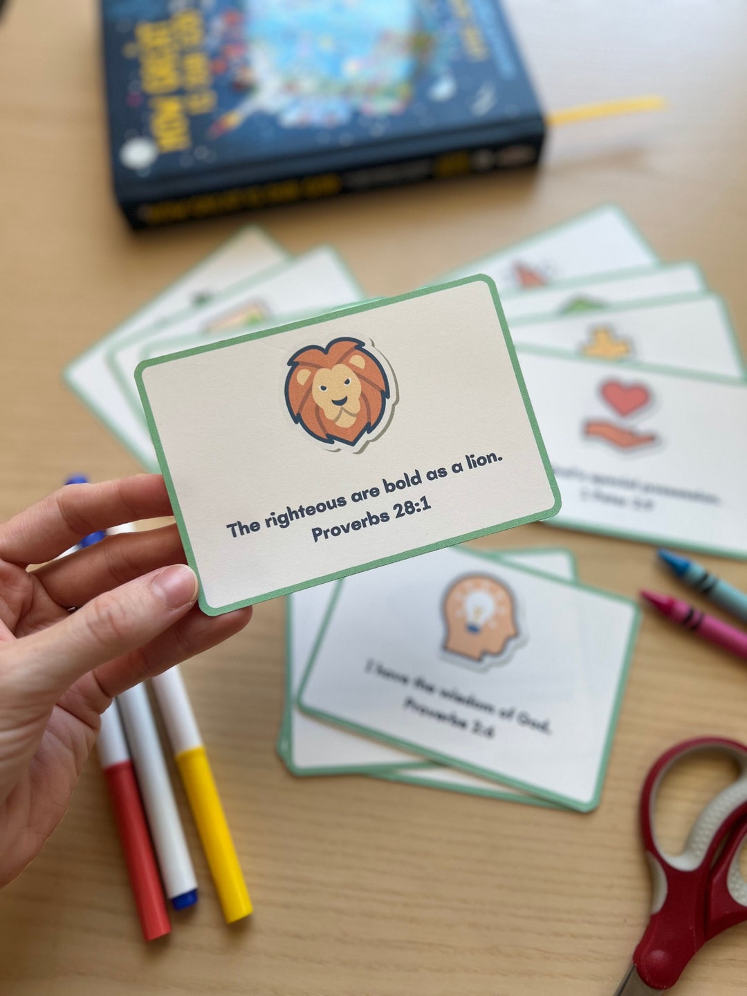 Kids' Scripture Cards | Children's Bible Verse Cards | Kids' Memory ...