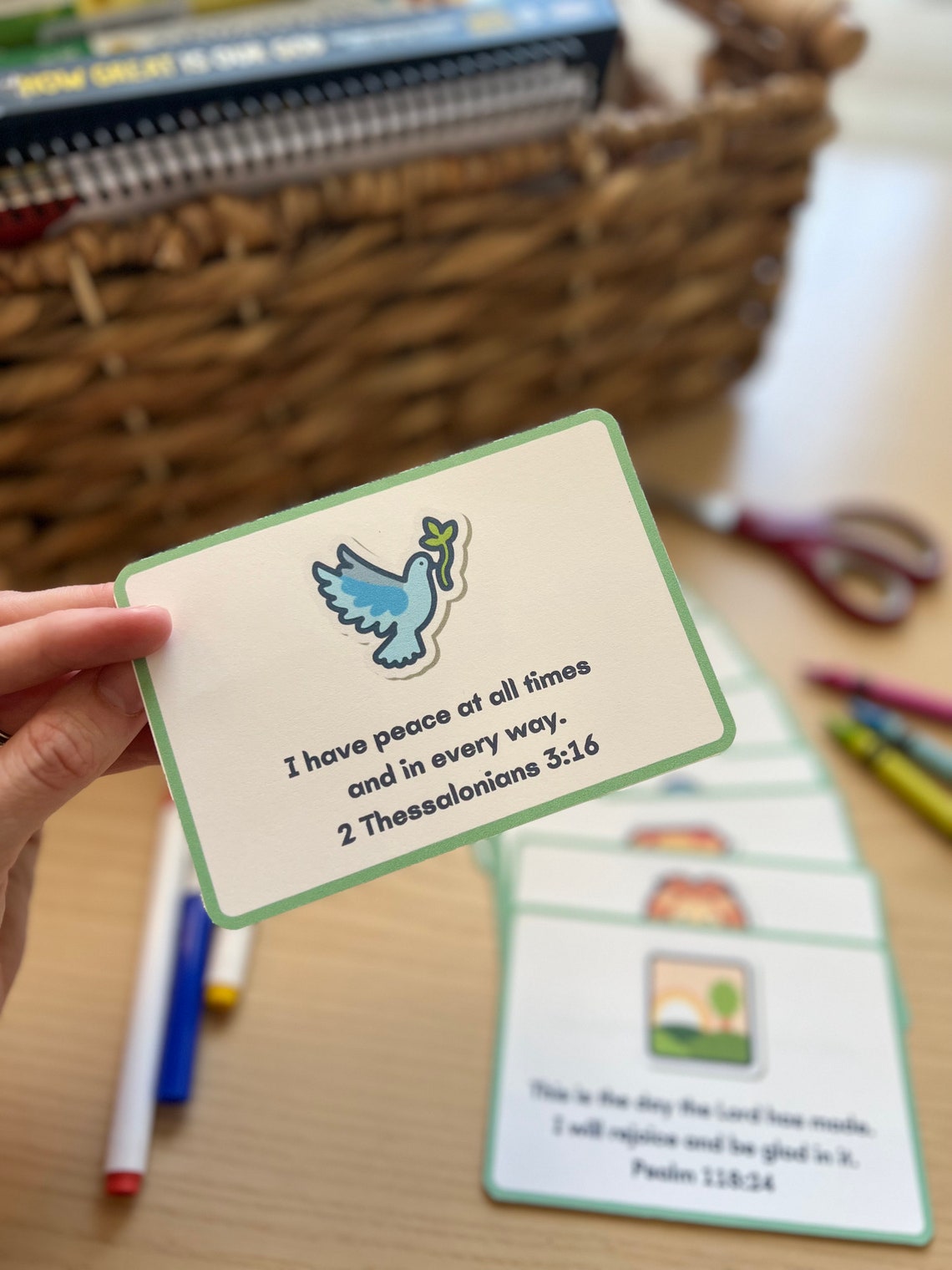 Kids' Scripture Cards | Children's Bible Verse Cards | Kids' Memory ...