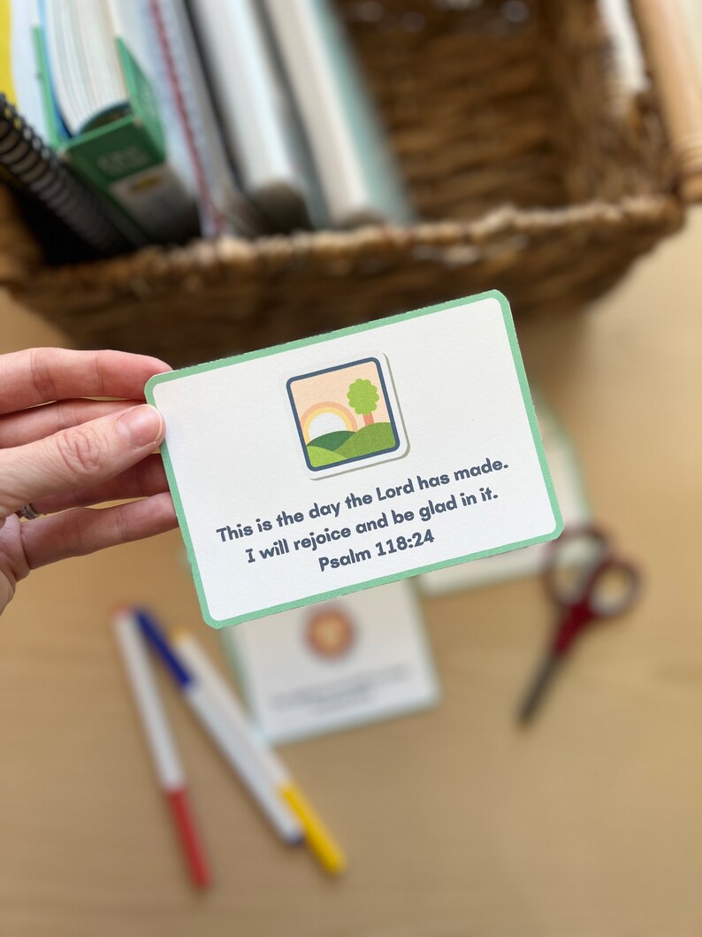 Kids' Scripture Cards | Children's Bible Verse Cards | Kids' Memory ...