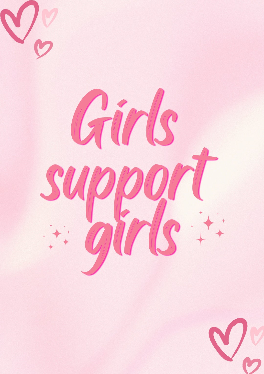 Girls Support Girls - Printable - Etsy