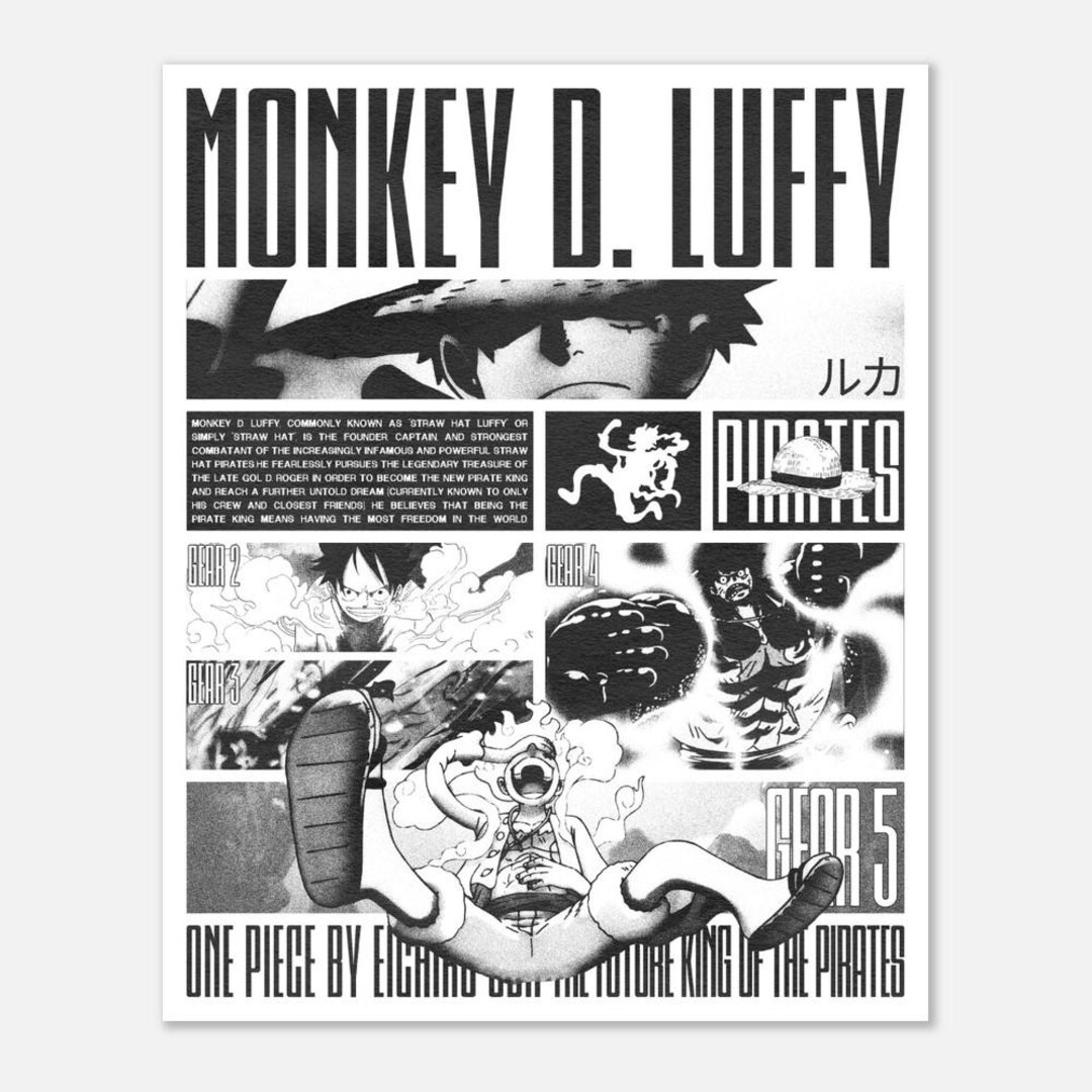 One Piece Poster - Luffy - Etsy Canada