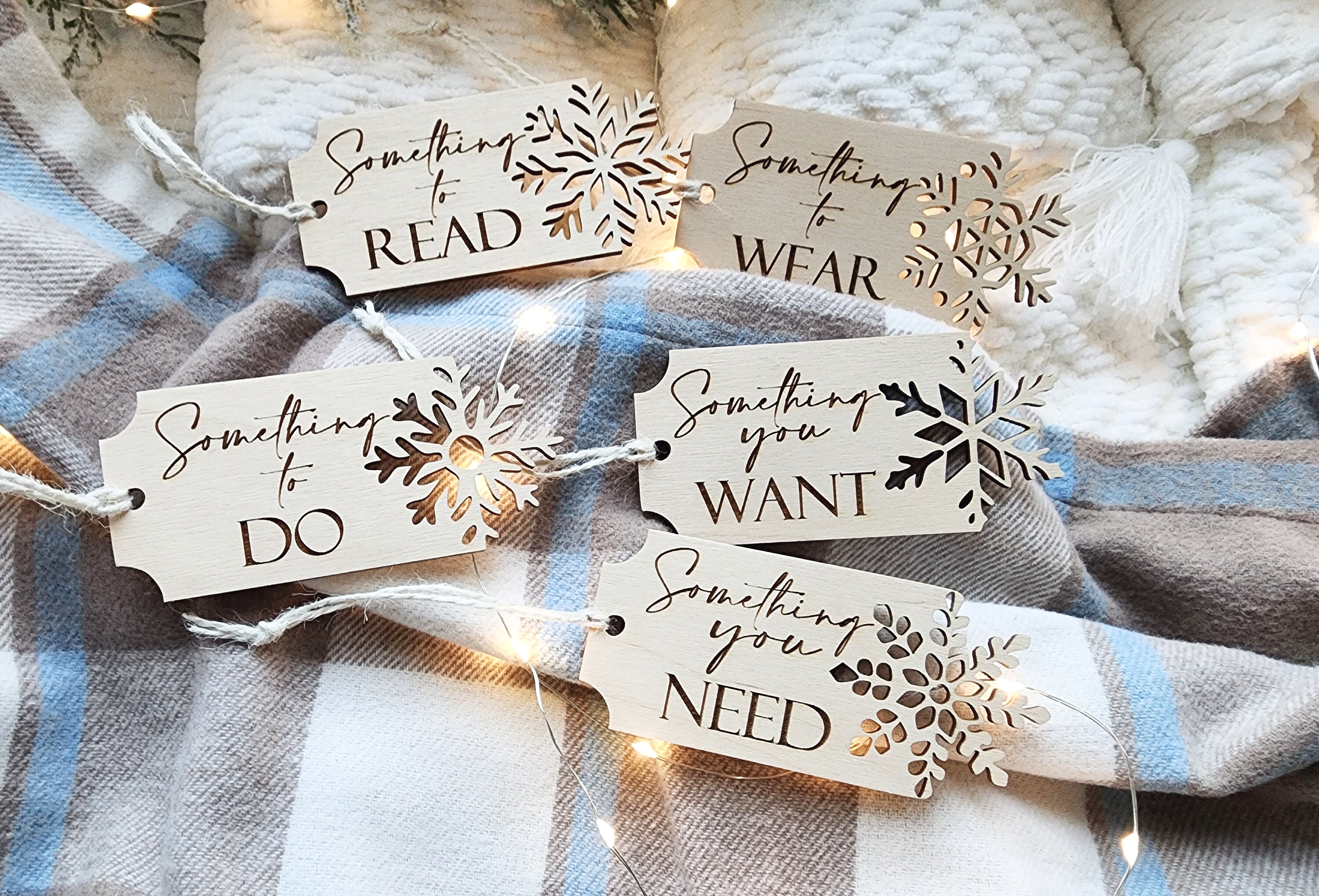 Gift Tags Set of 5 Something Gift Tags Snowflake Gift Tags Christmas ...