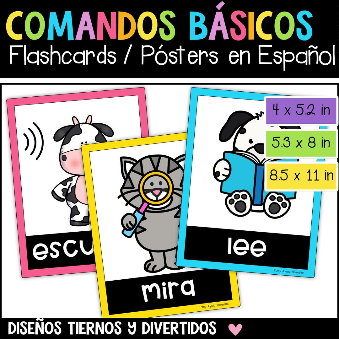 Basic Spanish Commands for the Classroom | Spanish Classroom Commands ...