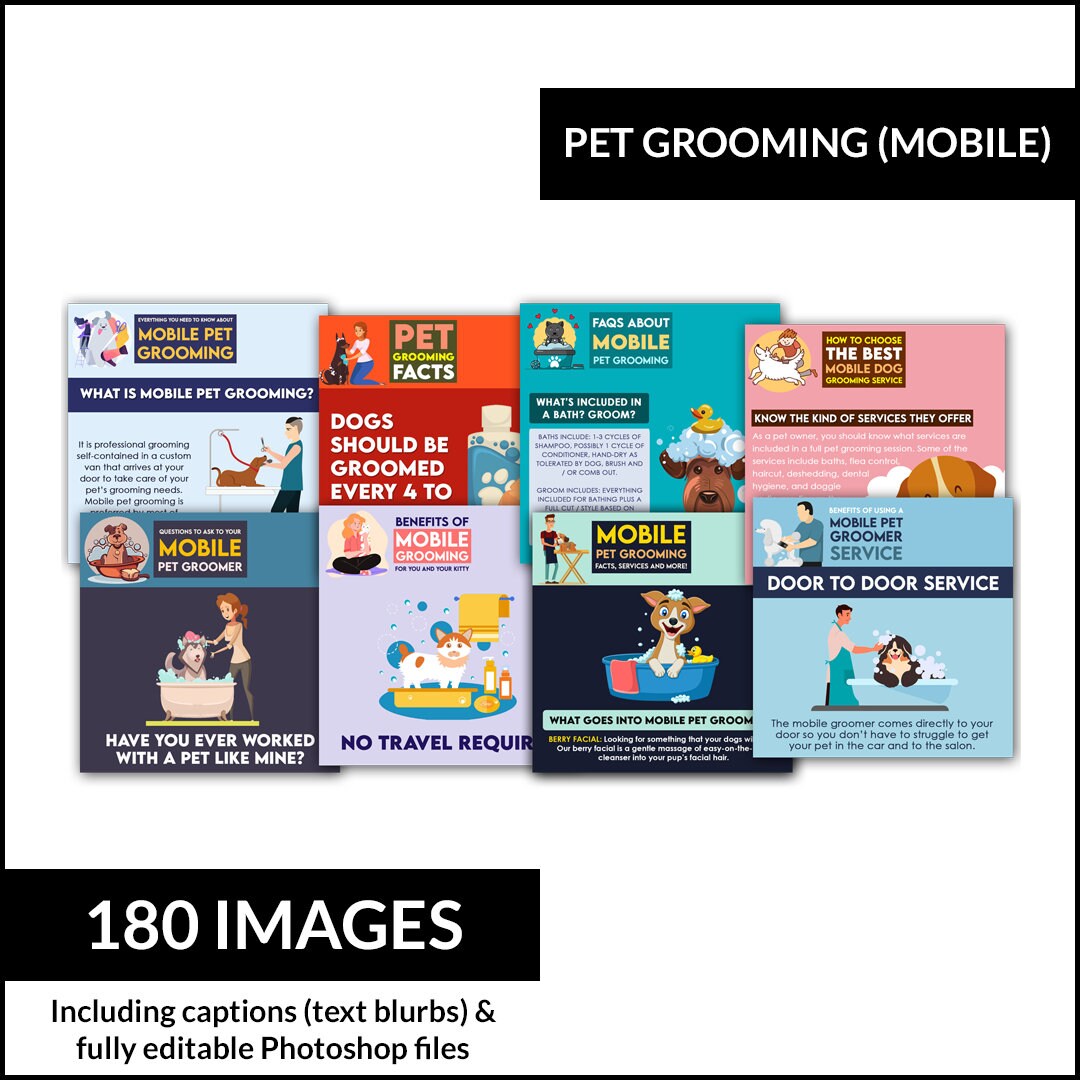 Local Social Posts: Pet Grooming (mobile) - Etsy