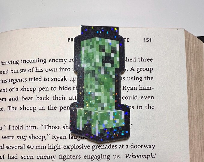Minecraft Creeper Bookmark | Minecraft Character Bookmark - Etsy