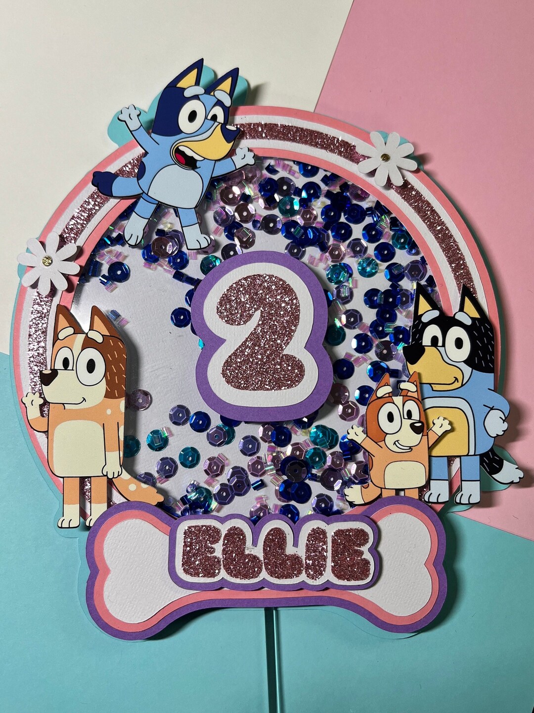 Blue Dog Cake Topper - Etsy