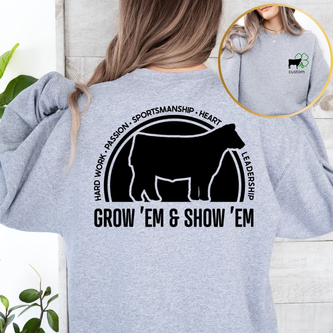 Steer Show Crewneck Sweatshirt: Show Life Sweater - Etsy
