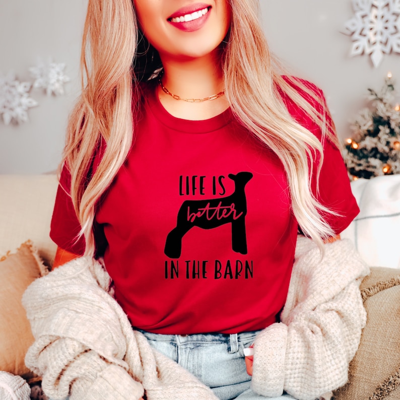 Show Lamb T-shirt: 4H FFA Barn Life Tee - Etsy