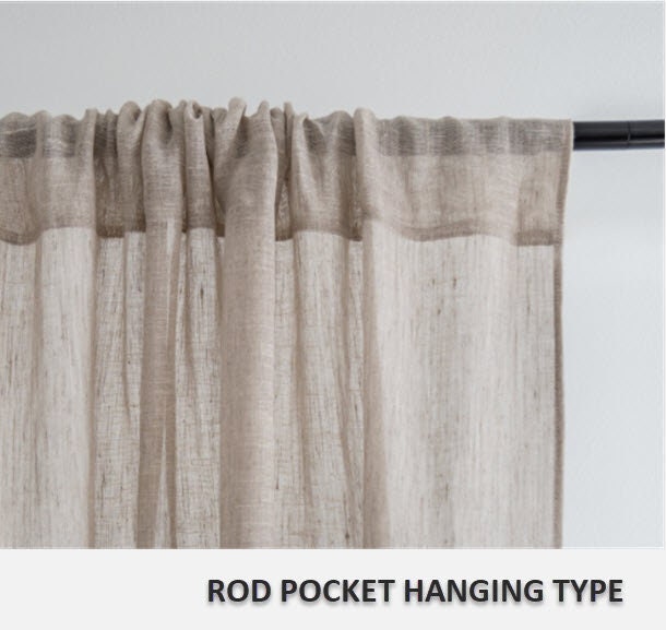 Viva Magenta Linen Curtain / 2 Panels / Linen Curtains With Rod Pocket ...