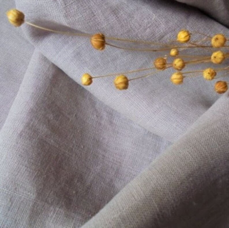 Violet Ice Linen Curtain / 2 Panels / Linen Curtains With Rod Pocket ...