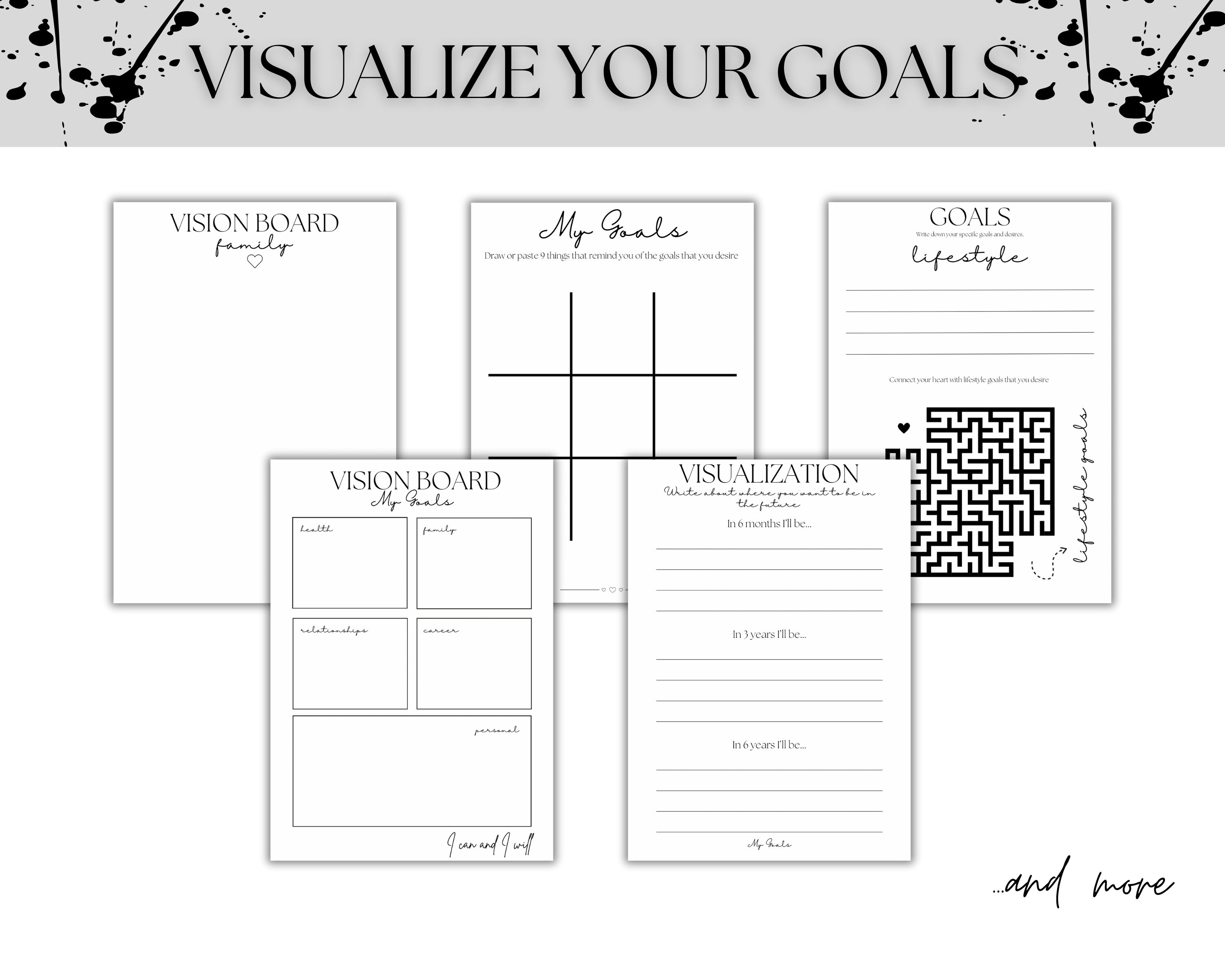 Ultimate Goal Planner, Goals Tracker, SMART Goal Setting Kit, Monthly ...