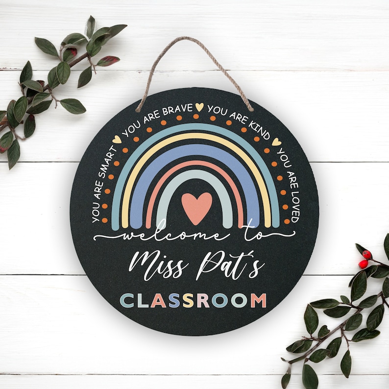 Classroom Door Sign, Personalized Teacher Sign, Classroom Decor,teacher ...