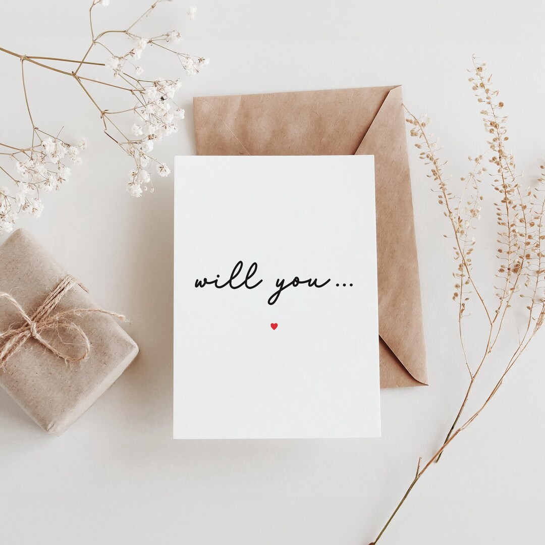 Minimalist “will You…” Baby Dedication Card – Godparent or Dedication ...