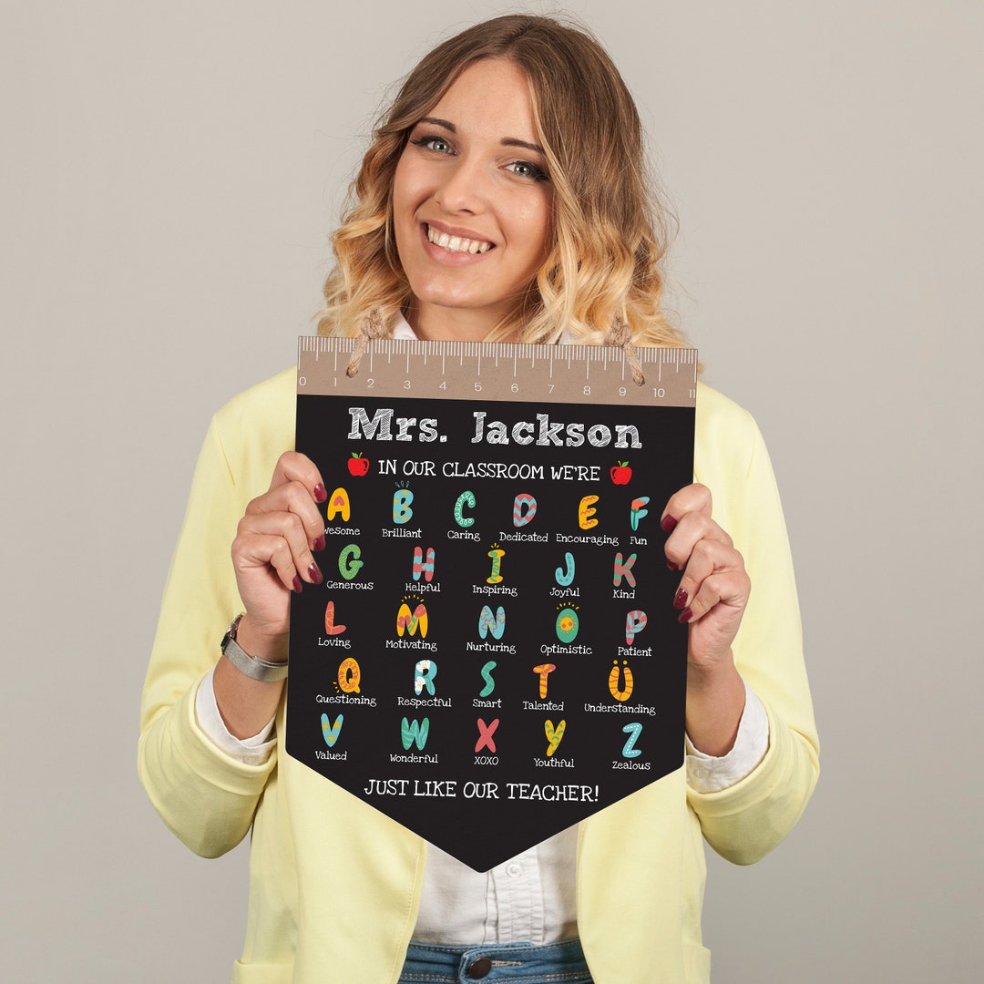 Teacher Door Sign, Personalized Teacher Sign, Classroom Decor, Teacher ...