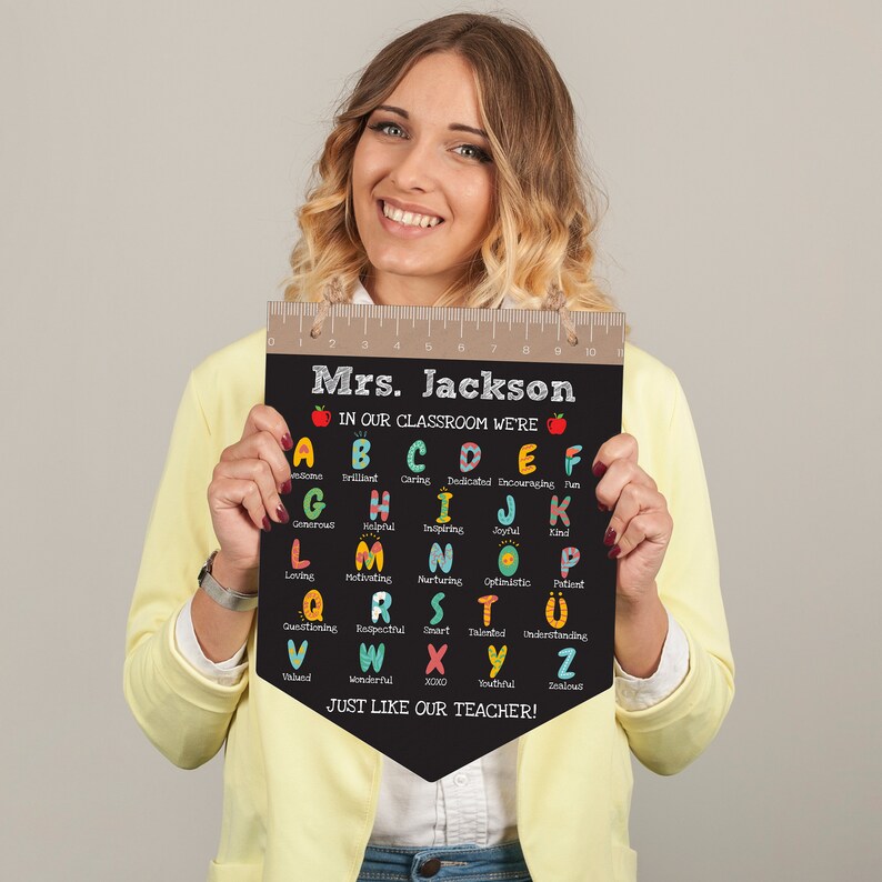 Teacher Door Sign, Personalized Teacher Sign, Classroom Decor, Teacher ...
