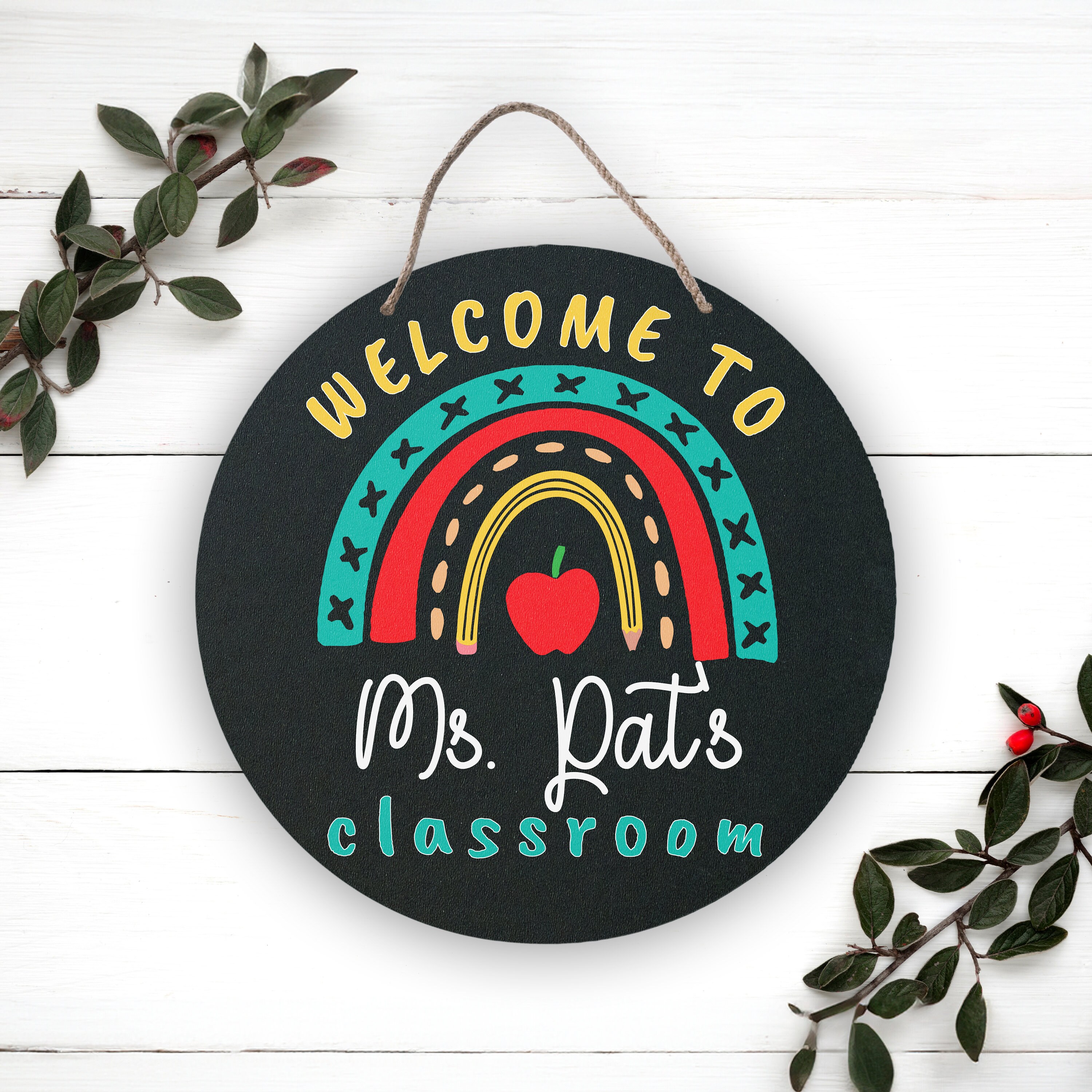 Classroom Door Sign, Personalized Teacher Sign, Classroom Decor,teacher ...