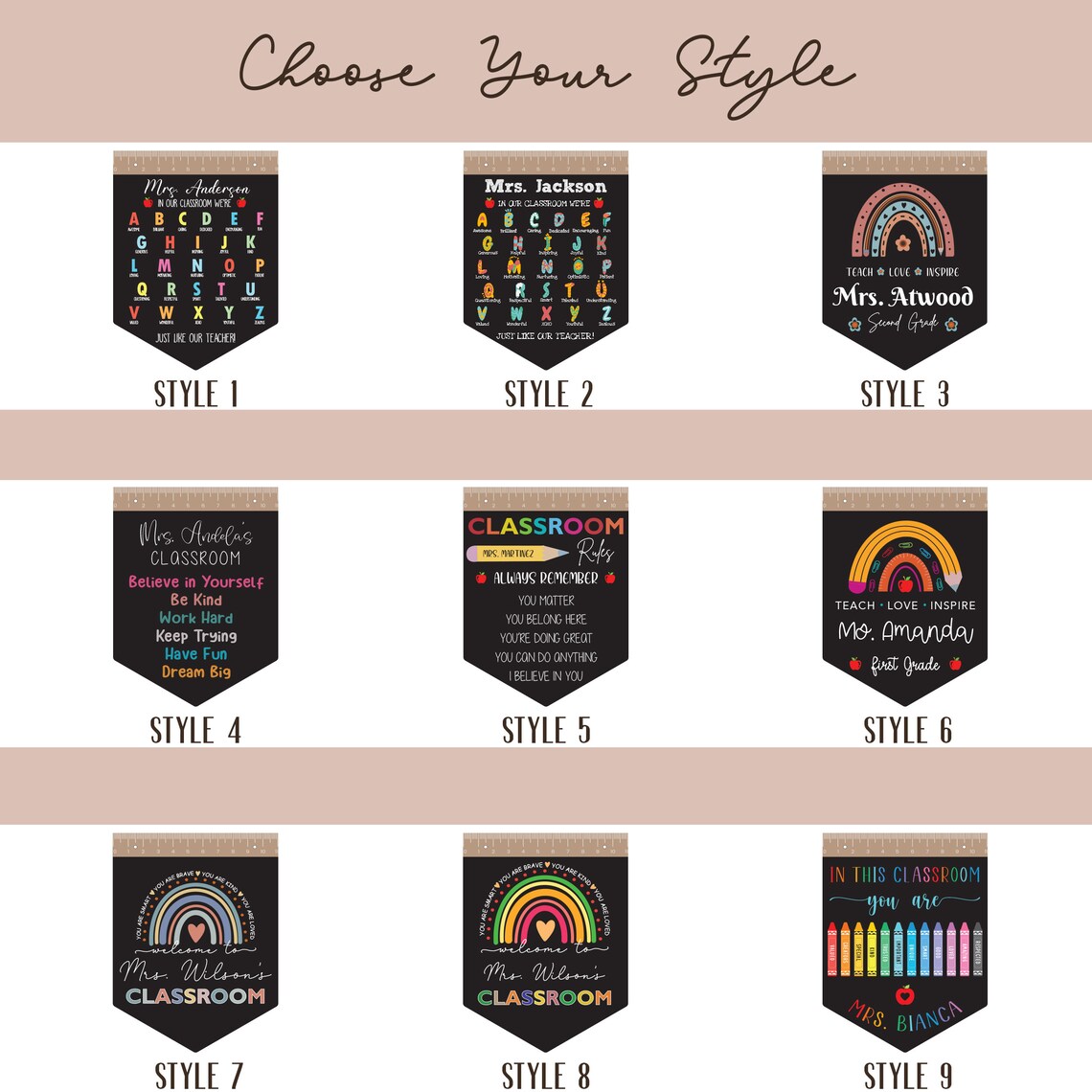 Classroom Door Sign, Personalized Teacher Sign, Classroom Decor ...