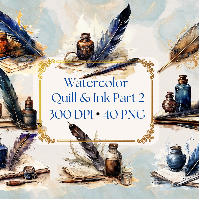 Quill and Ink - Etsy
