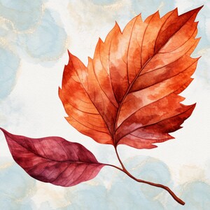 Autumn Leaf Clipart, Watercolor Clipart, Fall Season, Home Decor ...