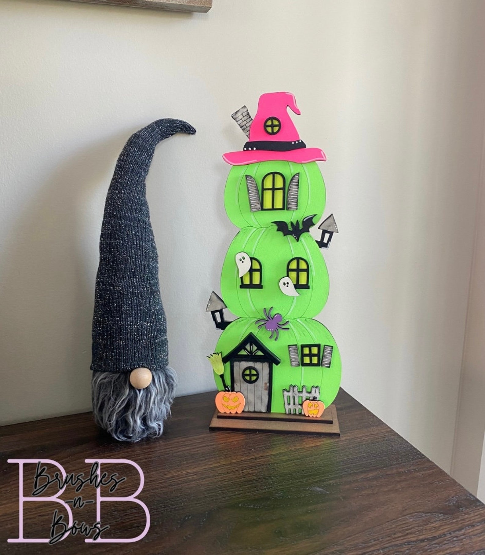 Halloween Stacking Pumpkins | Shelf Sitter | Fall Decor | Haunted House ...