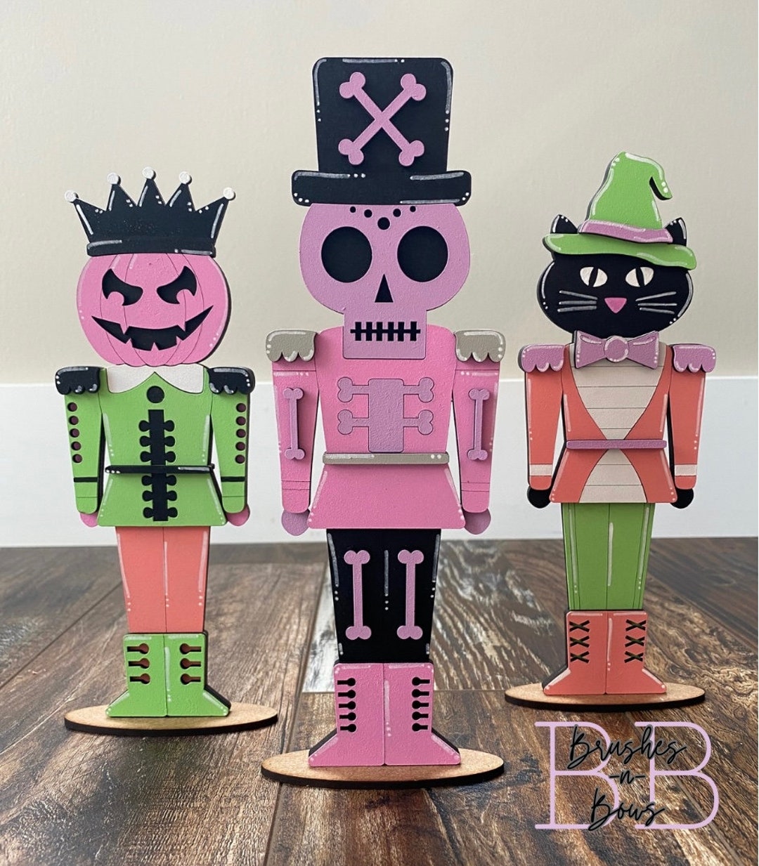 Halloween Nutcrackers | Skeleton | Black Cat | Jack-o-lantern ...