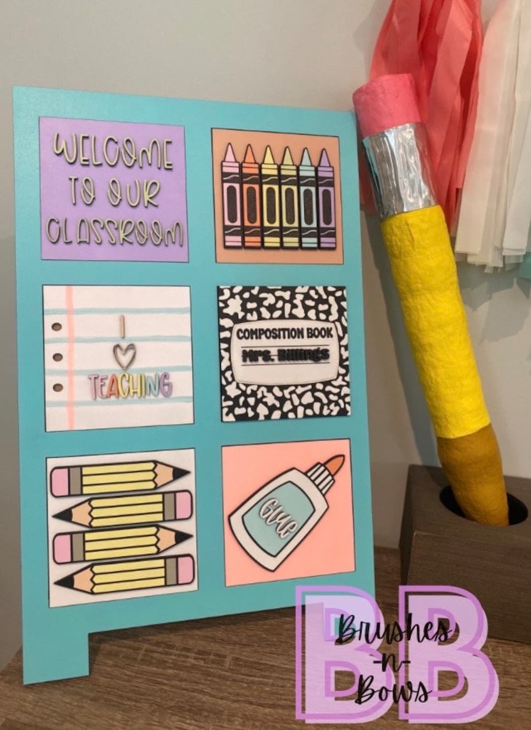 Classroom Sign | Teacher Decor | Pencil Decor | Welcome to Our Class ...