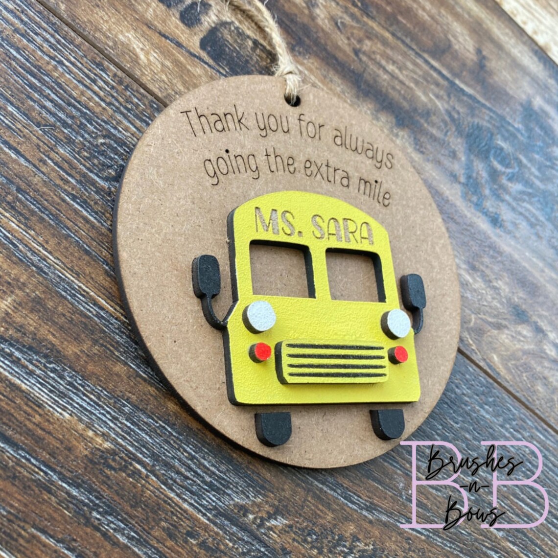 Extra Mile Personalized Bus Driver Ornament | Bus Driver Appreciation ...