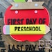 First Day | Last Day | School Sign | Pre-k Thru 12th | Apple ...