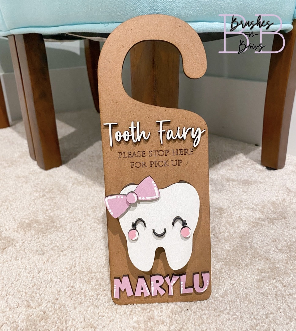 Tooth Fairy Door Hanger Tooth Holder Custom Door Hanger - Etsy