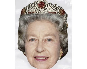 Queen Elizabeth 2nd England United Kingdom Card Face Mask All Masks Are ...
