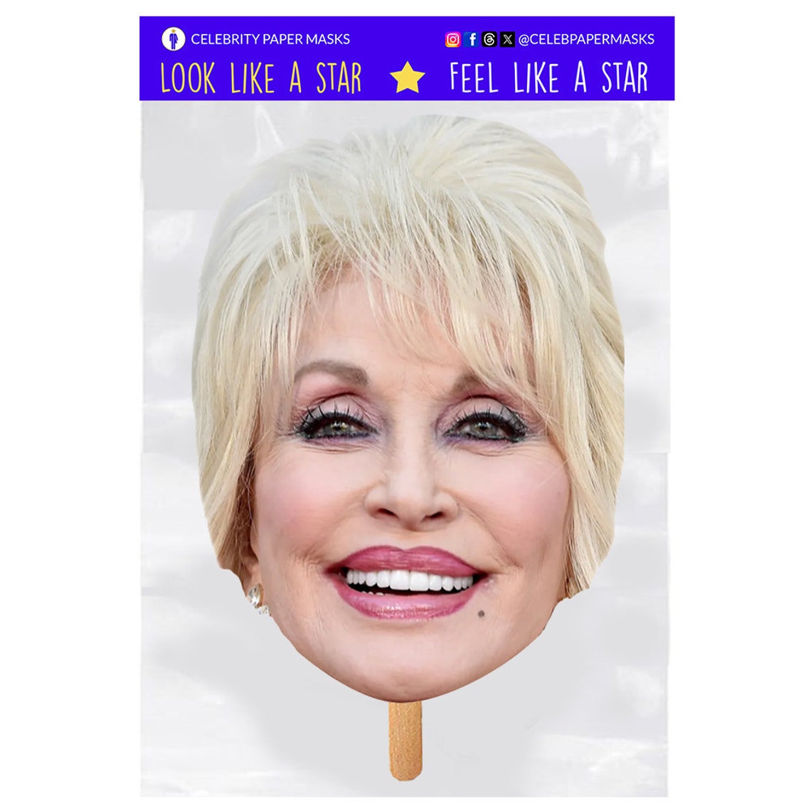 Dolly Parton Celebrity Face Mask - Etsy