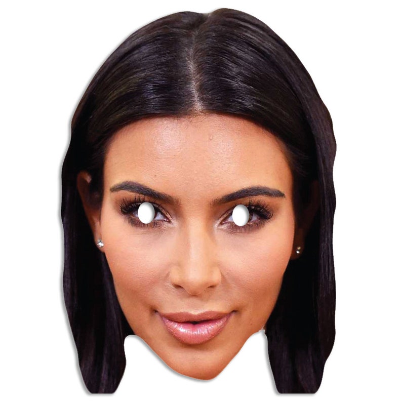 Kim Kardashian Celebrity Face Mask - Etsy