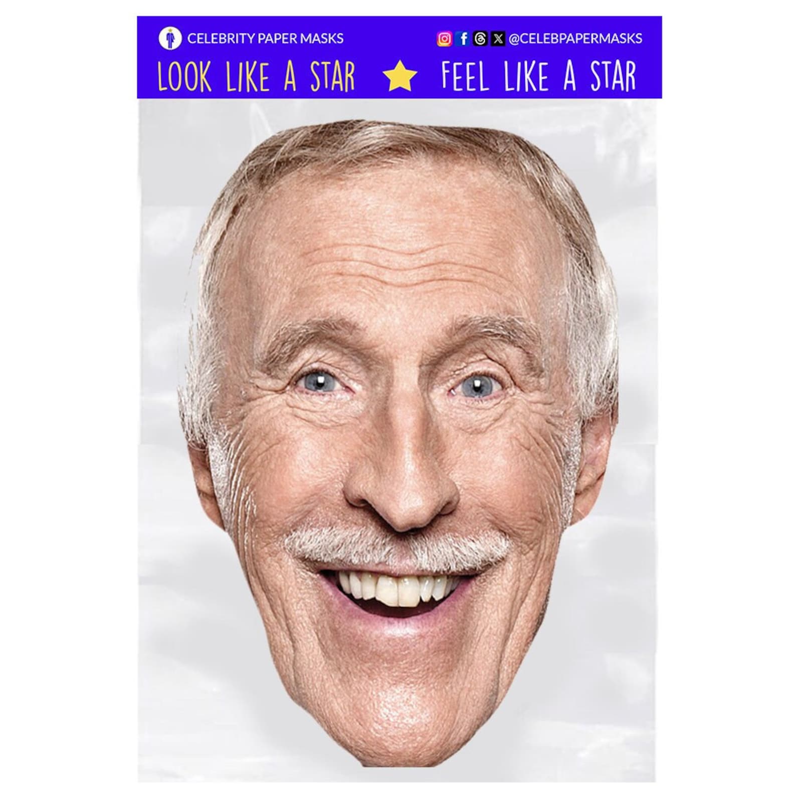 Bruce Forsyth - Brucie Celebrity Face Mask - Etsy