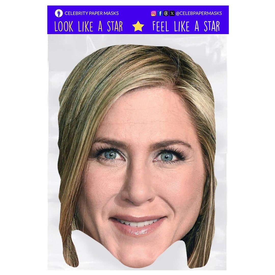 Jennifer Aniston - Rachel Green Celebrity Face Mask - Etsy
