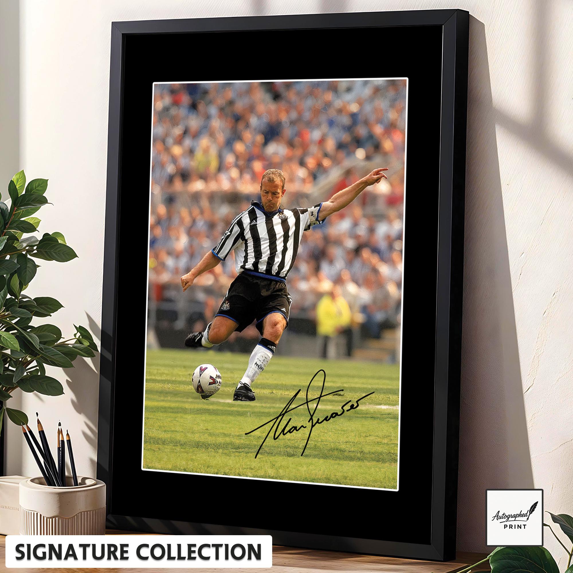 Alan Shearer Signed Photo Poster, Newcastle United Soccer Gifts Print ...