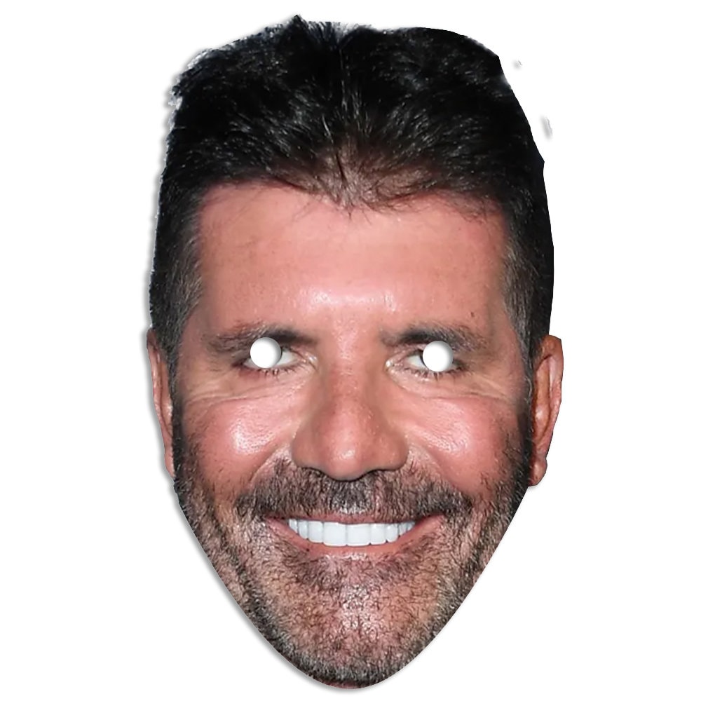 Simon Cowell Celebrity Face Mask - Etsy