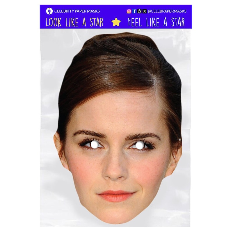 Emma Watson - Hermione Granger - Celebrity Face Mask - Etsy