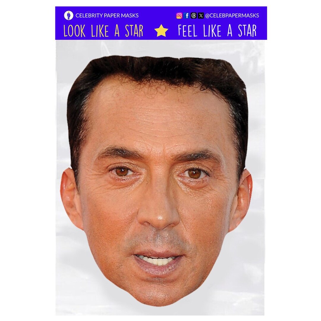 Bruno Tonioli Celebrity Face Mask - Etsy