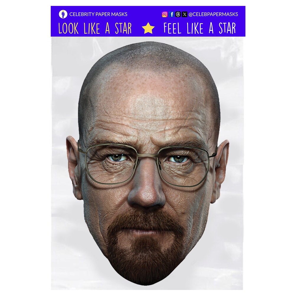 Bryan Cranston Walter White Mask