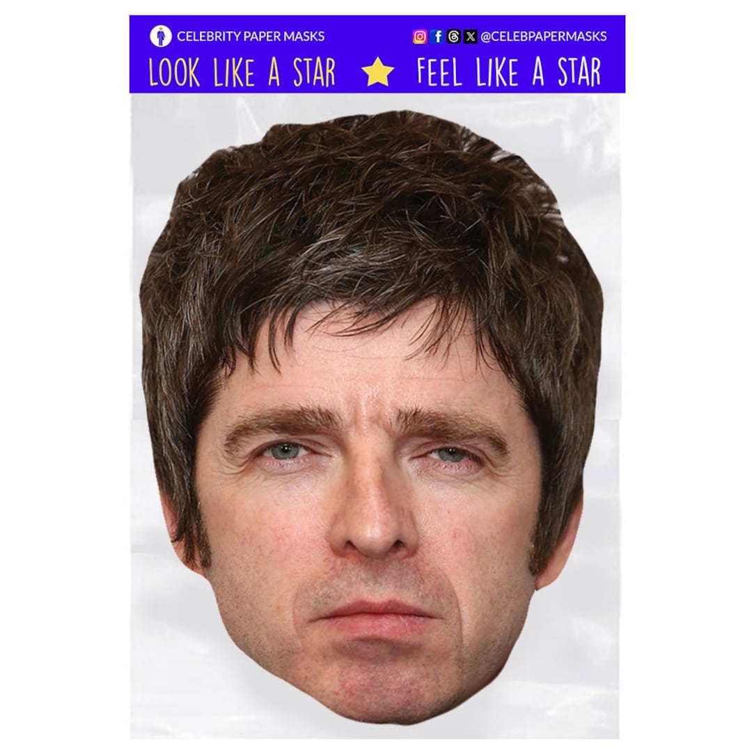 Noel Gallagher Celebrity Face Mask - Etsy