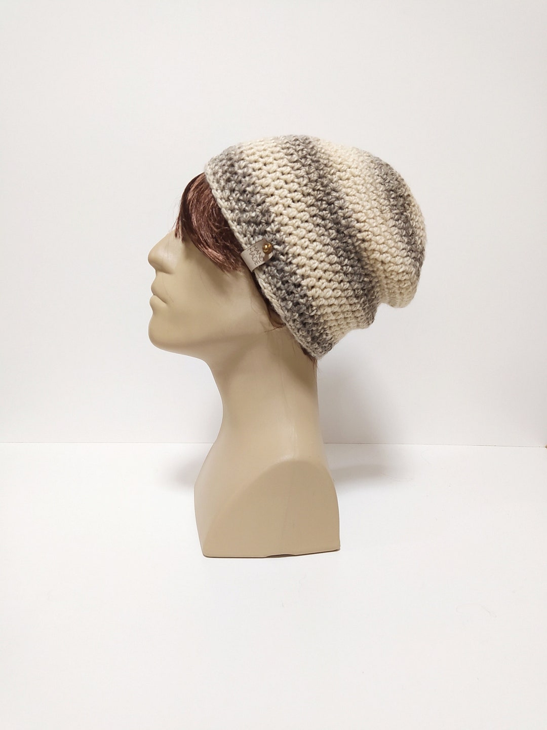Scull Cap Crochet Hat Wool Hat Men Hat Men Beanie Handmade Wool Hat ...
