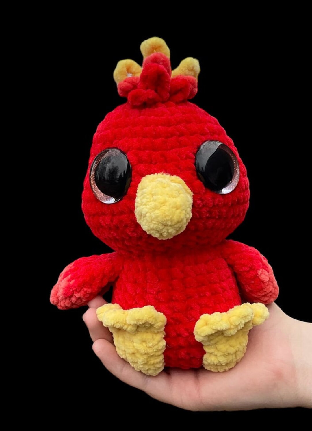 Hand Made Phoenix Mystical Bird Crochet Plushie Stuffed Animal - Etsy
