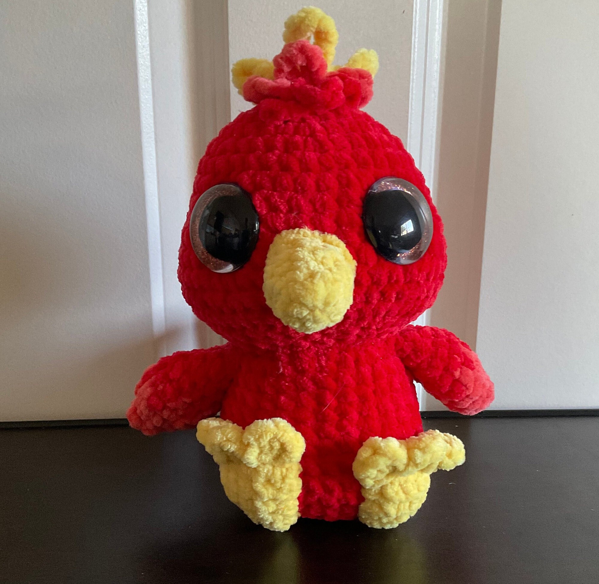 Hand Made Phoenix Mystical Bird Crochet Plushie Stuffed Animal - Etsy