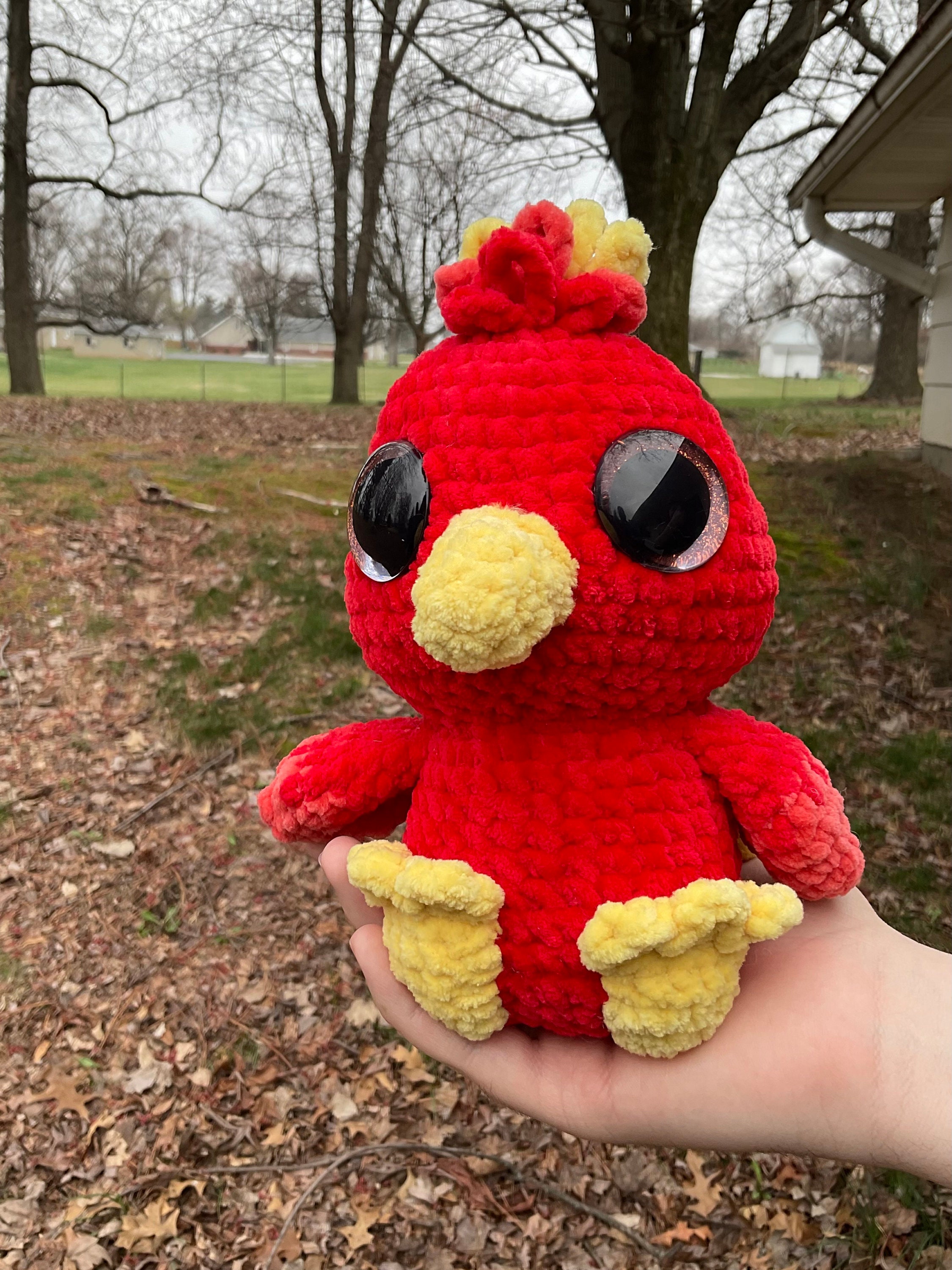 Hand Made Phoenix Mystical Bird Crochet Plushie Stuffed Animal - Etsy
