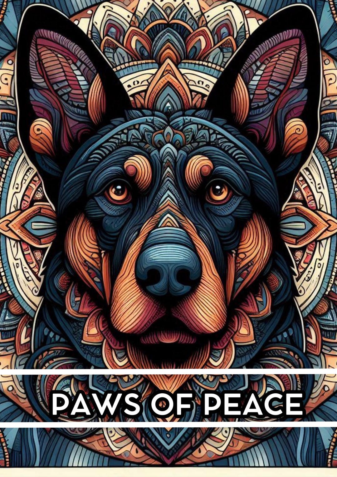 Paws of Peace: Dogs – Printable Dog Mandala Coloring Book - Etsy