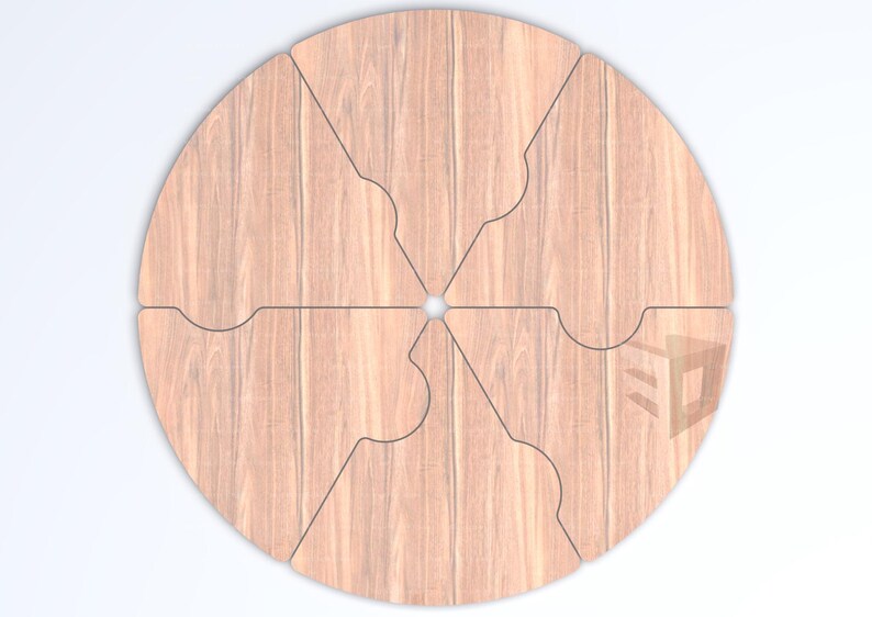 Puzzle Coaster CNC Files: Circular Wood Design (digital Download) - Etsy