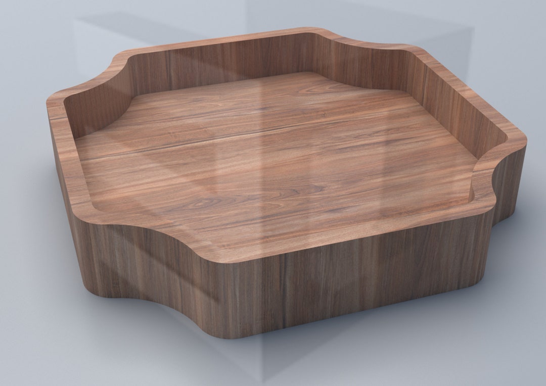 Wooden Tray Design | Files for CNC Machining(.ai, .dxf, .pdf, .eps ...