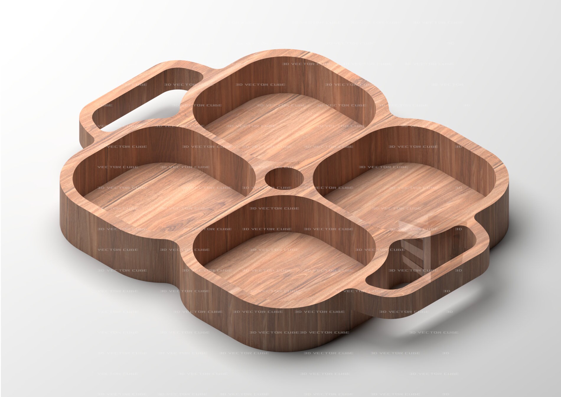 Wooden Tray Design | Files for CNC Machining(.ai, .dxf, .pdf, .eps ...