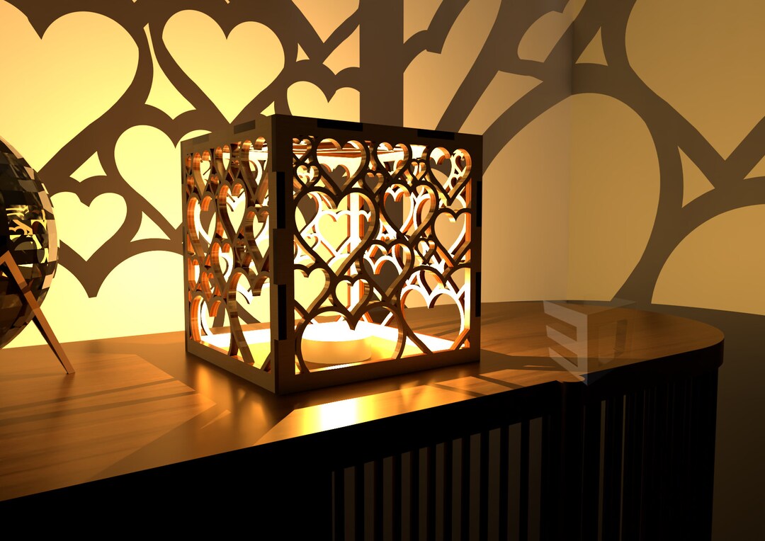 Valentine Light Box-1, Shadow Box Vector Files for Making Light or ...